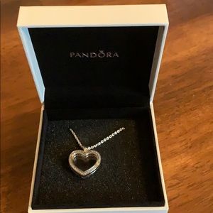 Pandora | Jewelry | Sparkling Pandora Heart Locket | Poshmark